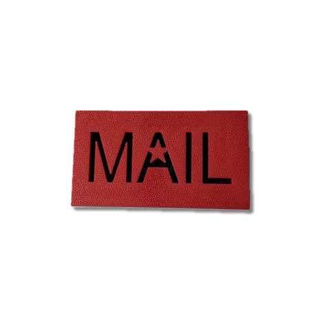 MAIL Design Mailbox Flag For Stone Or Brick Encased Mailboxes Replacement Flag Kit Red Alert