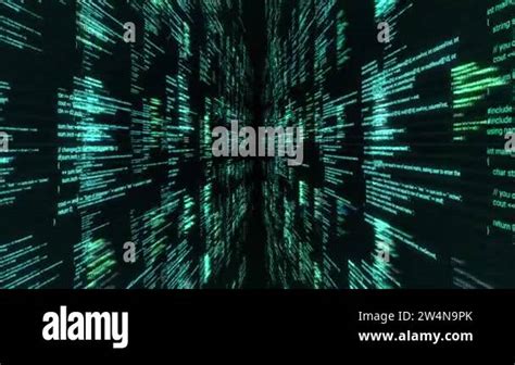 Modern Application Code On The Abstract Computer Screen Animation Modern Software Development