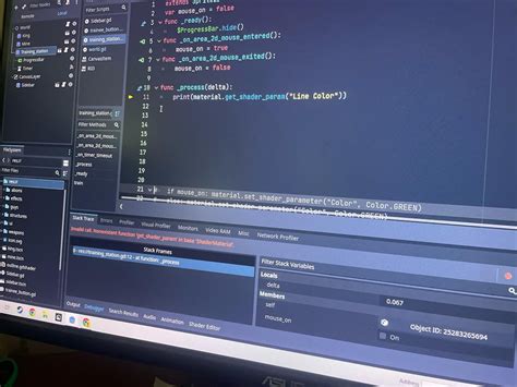 Cant Access Shader Parameters In Code Rgodot