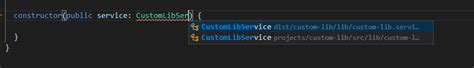 Vscode Angular 11 Custom Shared Library Auto Import Suggestions Are