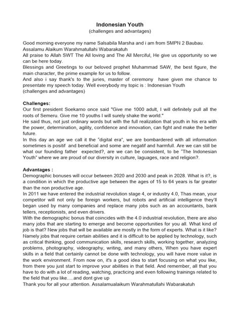 Indonesian Youth Pdf Cognition Cognitive Science