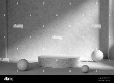 product setting podium black and white abstract minimalistic geometry