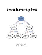 Mastering Divide And Conquer Algorithms Techniques And Examples Course Hero