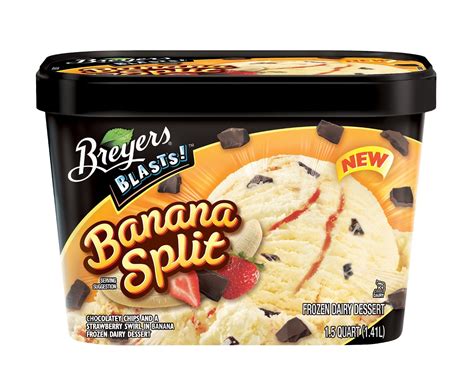 Breyers Blasts Banana Split Ice Cream Dairy Queen Banana Split