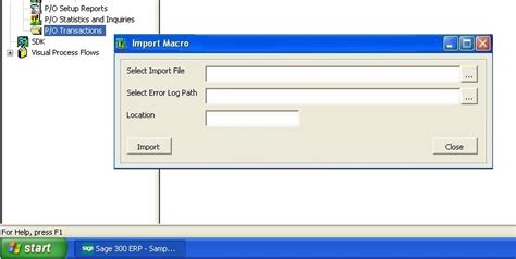 vba forms macro in windows taskbar sage 300 erp tips tricks and