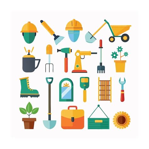Premium Vector Construction And Tools Icons Set