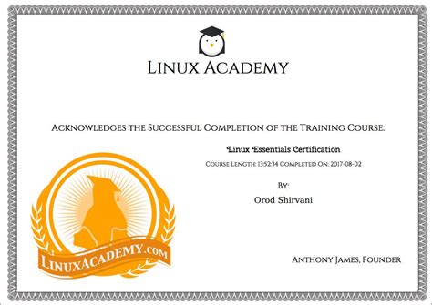 Linux Essentials Certification D Orod Shirvani ☁️