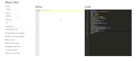 React项目接入代码编辑器aceeditor Csdn博客