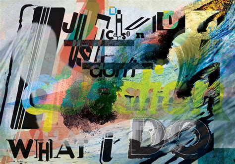 david carson inspired poster on pratt portfolios