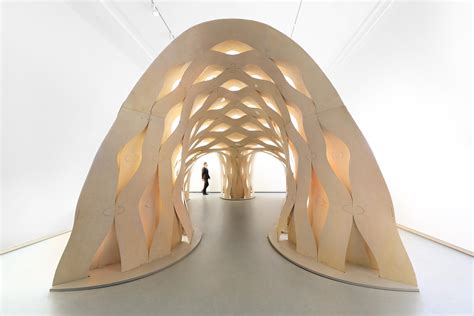 Sewn Timber Shell Uses Sewing To Create A Wooden Structure
