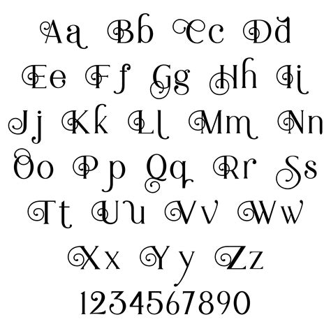 Ornate Scroll Truetype Opentype Font Ttf Or Oft Apex Designs