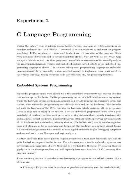 02 Overview Of C Programming Language Pdf Parameter Computer