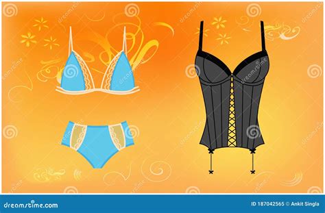 Mock Up Illustration Of Dress On Abstract Background Stock Vector Illustration Of Flat