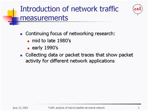 Introduction Of Network Traffic Measurements