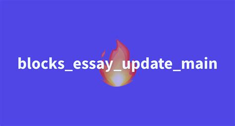 Blocks Essay Update Main A Hugging Face Space By Gradio
