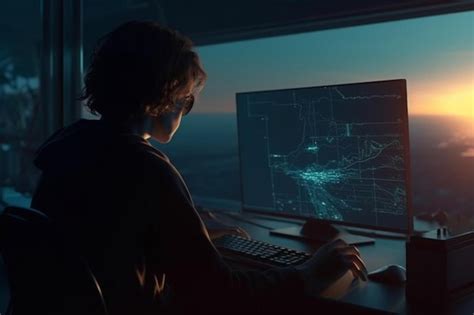 Programmer Working With Html Premium Ai Generated Image