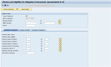 PC00 M06 LANC SAP Tcode Electors And Elegible Amts Delegates