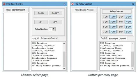 Windows用のhidダウンロードを使用したusbリレー制御