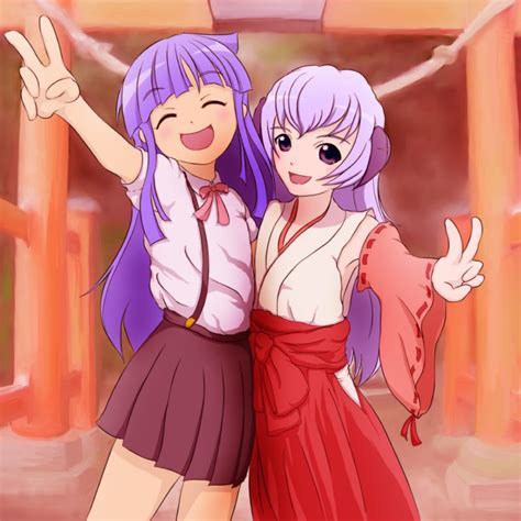 Furude Rika And Hanyuu Higurashi No Naku Koro Ni Drawn By Paiboon