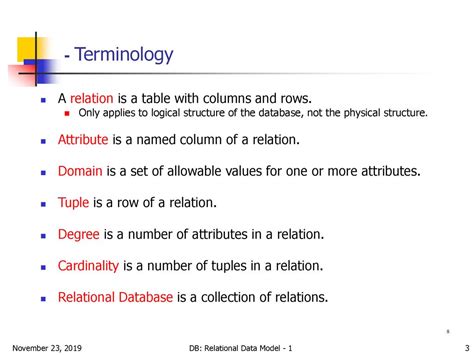 relational data model ppt download
