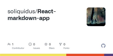 Github Soliquidus React Markdown App