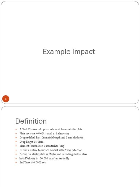 Ls Dyna Tutorial Download Free Pdf Physics Applied And Interdisciplinary Physics