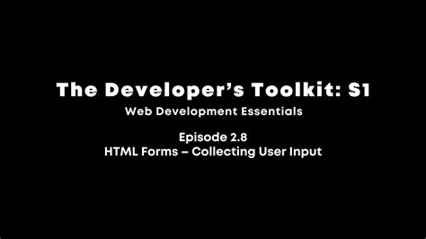 html forms a complete guide to user input and interactivity