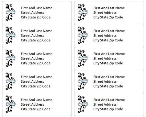 Best Address Labels Images On Pinterest Address Labels Label Templates And Mailing Labels
