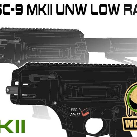 🔩 Fgc 9 Mkii Unw Bolt On Low Rail Upper Set・free Stl File For ・cults