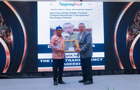 Kota Tangerang Selatan Dinobatkan Sebagai Daerah Paling Transparan Dan