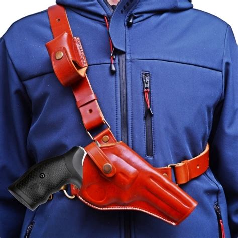 Leather Chest Holster Fits Colt Python Or Colt King Cobra Pulsar Holster Leather Gun Holster