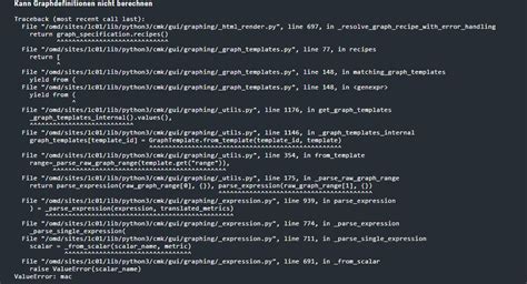 Checkmk Upgrade 220p23 230 Cannot Calculate Graph Recipes