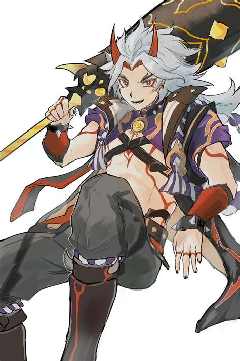 Shiba Manbai Cnm Arataki Itto Genshin Impact Chinese Commentary