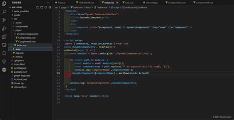 vite5 vue3 import meta glob动态导入vue组件 vue3 import meta glob csdn博客