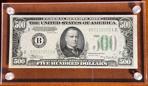Us Paper Currency 500 Bill And 1000 Bill Currency And Coin