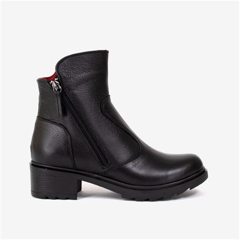 Дамски боти модел Audrey естествена кожа черен