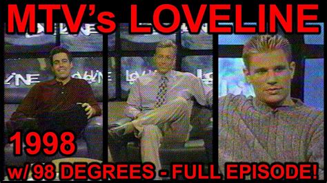 1998 Mtvs Loveline W 98 Degrees Full Episode Youtube