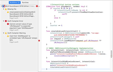 Swift Cannot Convert Argument Of Type Urlrequest To Expected
