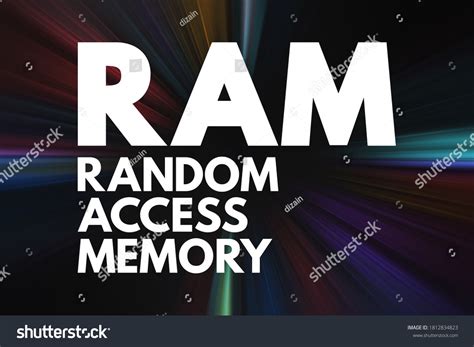 Ram Random Access Memory 머리글자 스톡 일러스트 1812834823