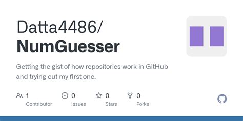 GitHub - Datta4486/NumGuesser: Getting the gist of how repositories work in GitHub and trying ...