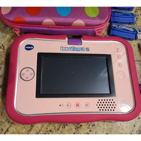 2 Vtech Innotab 3s Learning Tablets With Cases And 9 Depop