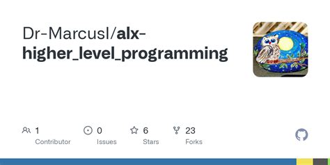Github Dr Marcusi Alx Higher Level Programming
