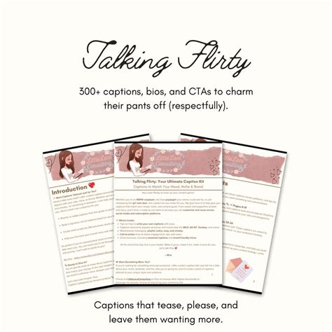 Talking Flirty The Ultimate Caption Kit For Onlyfans And Nsfw Creators