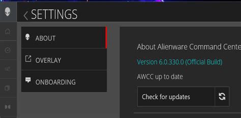 Cant Open Overlay Settings In Command Center Ralienware