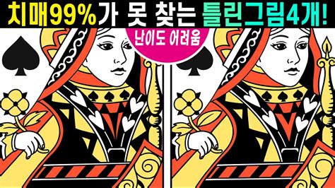 🌈치매99가 못 찾는 틀린그림찾기ㅣ10초안에 다 찾으면 신의눈썰미ㅣ인지력 개선은 치매 개선효과 ㅣ꾸준한 두뇌 활동으로 두뇌 건강지켜요 91【틀린그림찾기치매예방