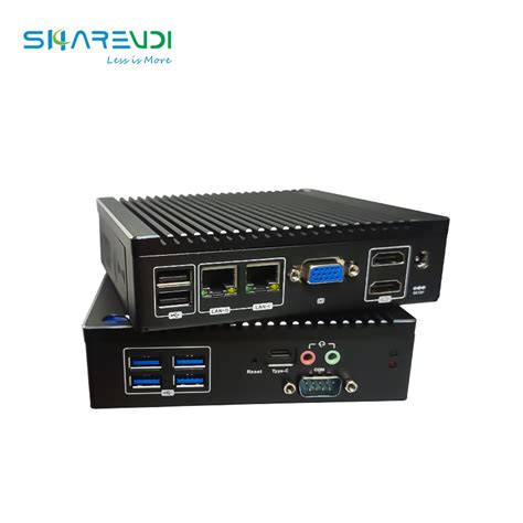 Fanless Quad Core Mini Pc Dual Ethernet Dual Hdmi Rs Industrial Pc Fanless Mini Pc And
