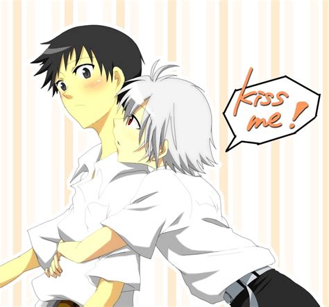 Ikari Shinji And Nagisa Kaworu Neon Genesis Evangelion Drawn By Sugitoki Danbooru