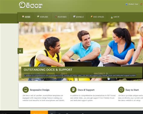 9 Best Decor Joomla Templates Free Responsive Themes