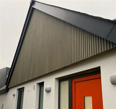 Slatted Cladding Board 25m Grey Artificial Living