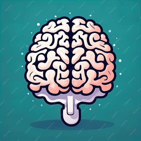 Premium Ai Image Brain With Human Brain Vector Illustrationhuman Brain Anatomy Icon Vector